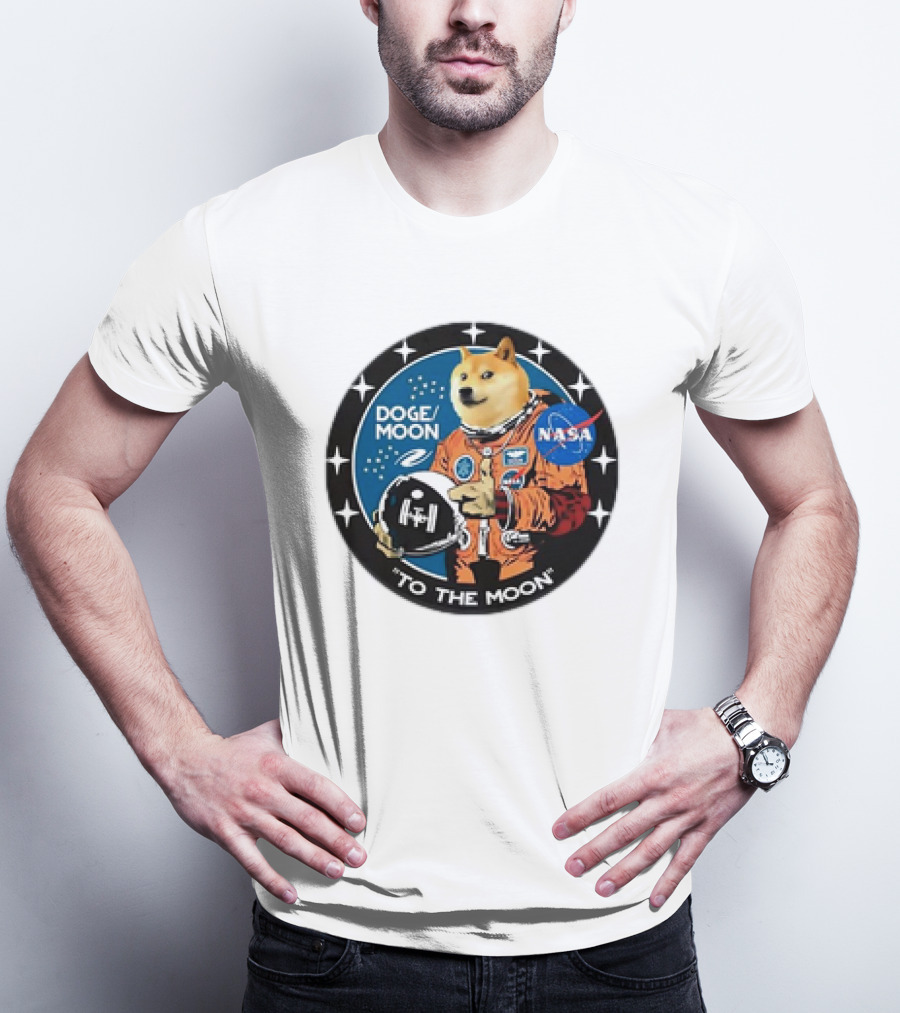 DOGE Moon NASA Astronaut Dogecoin To The Moon T-Shirt