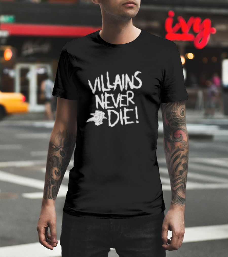 Villains Never Die Plague Doctor Mask T-Shirt