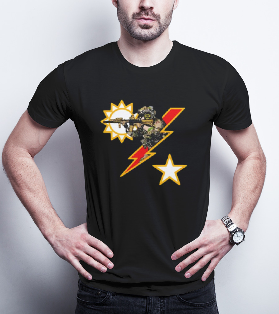 Ranger SSB Sun Lightning Soldier And Star T-Shirt