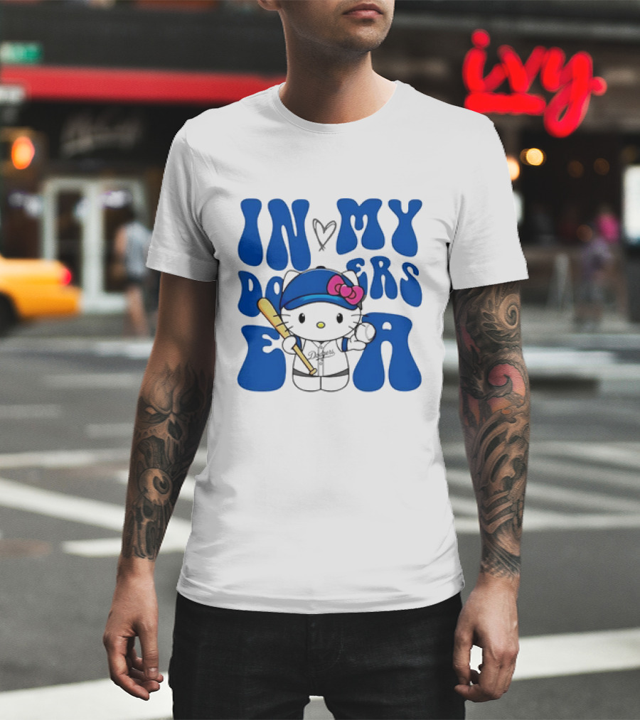 Hello Kitty Los Angeles Dodgers In My Dodgers Era T-Shirt