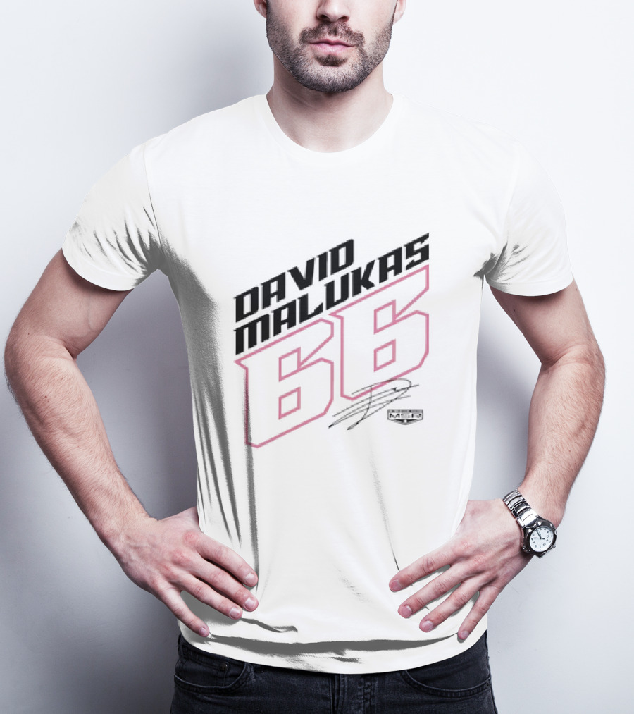 Meyer Shank Racing David Malukas 66 Signature Merch T-Shirt