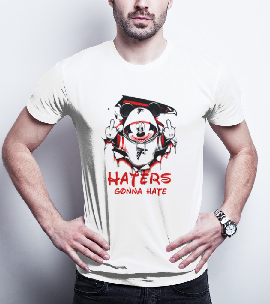 Atlanta Falcons Mickey Mouse Haters Gonna Hate T-Shirt