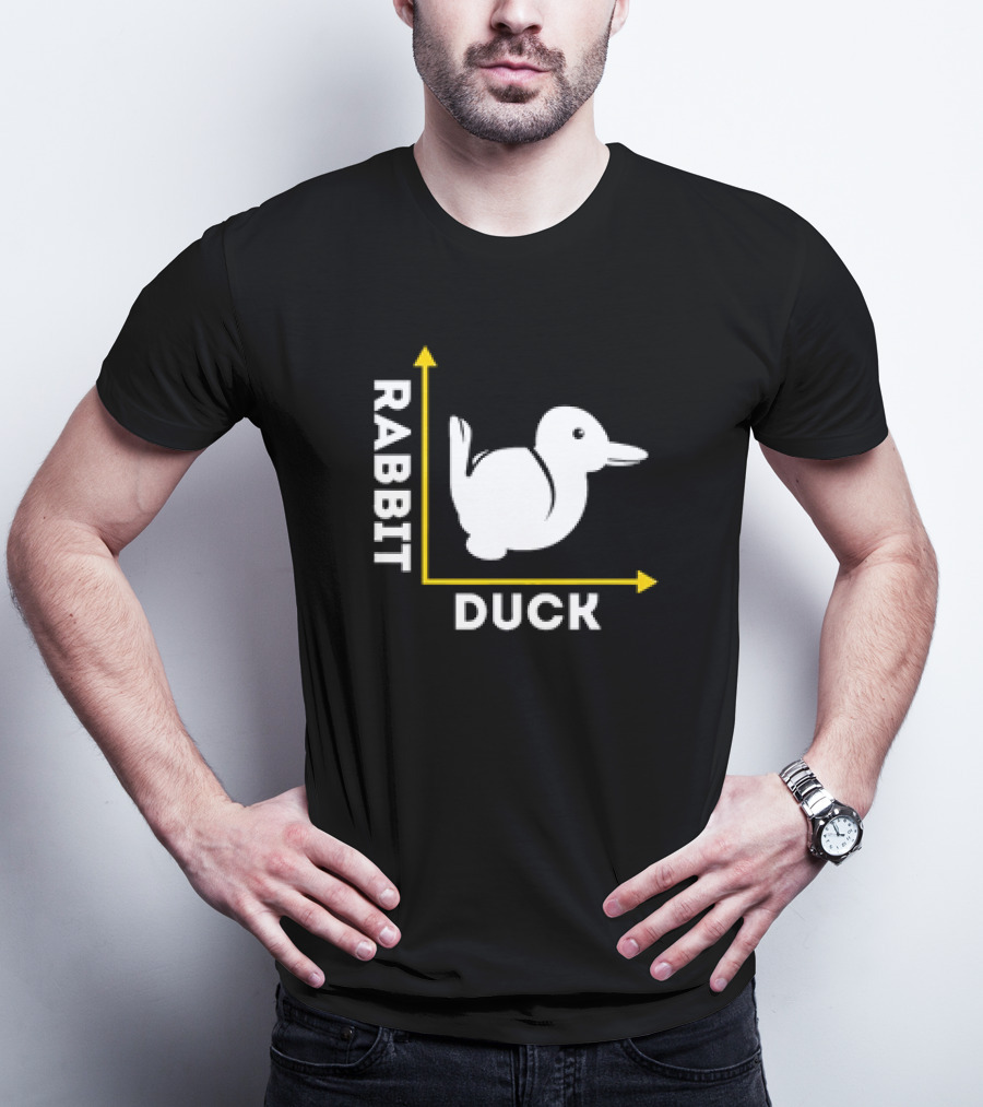Rabbit Duck Optical Illusion Chart T-Shirt