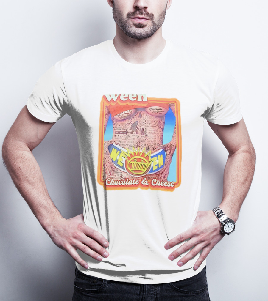 Ween Chocolate And Cheese Album Cover Art Vintage Comic T-Shirt