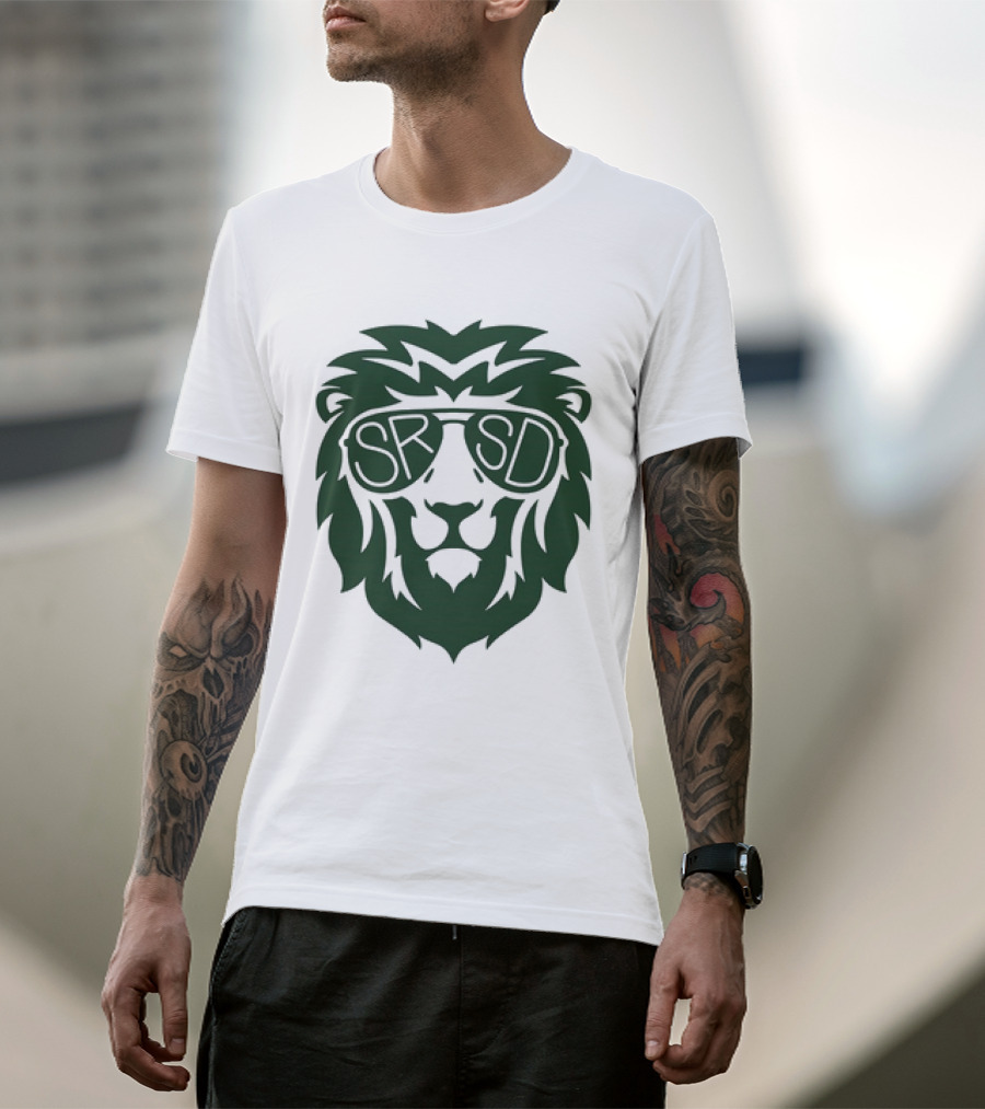 SRSD St. Rita Lion Mascot In Sunglasses T-Shirt