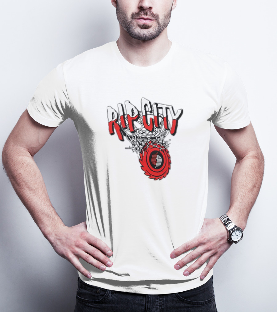 Rip City Portland Trail Blazers Basketball Netball T-Shirt