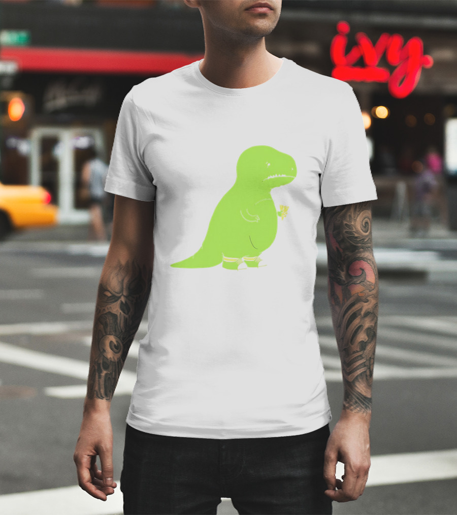 T-rex Struggles With An Ice Cream Cone Darn Silly Dinosaur Problem T-Shirt