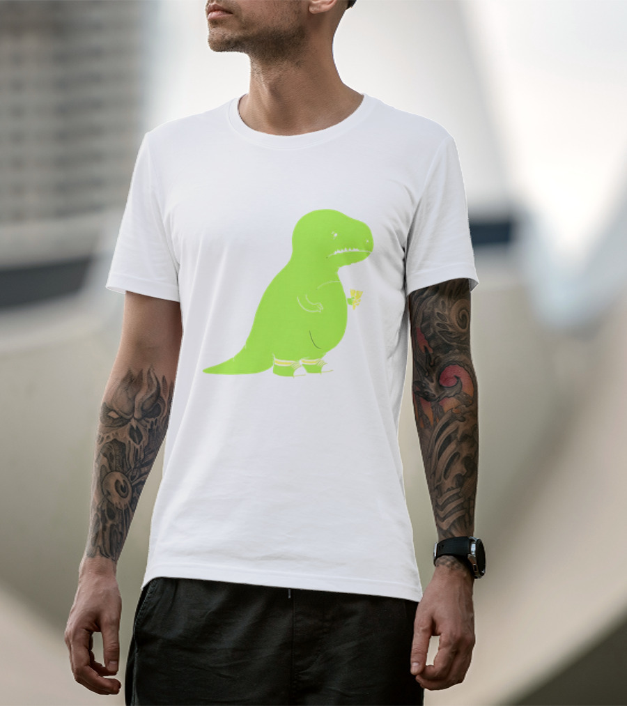 T-rex Struggles With An Ice Cream Cone Darn Silly Dinosaur Problem T-Shirt