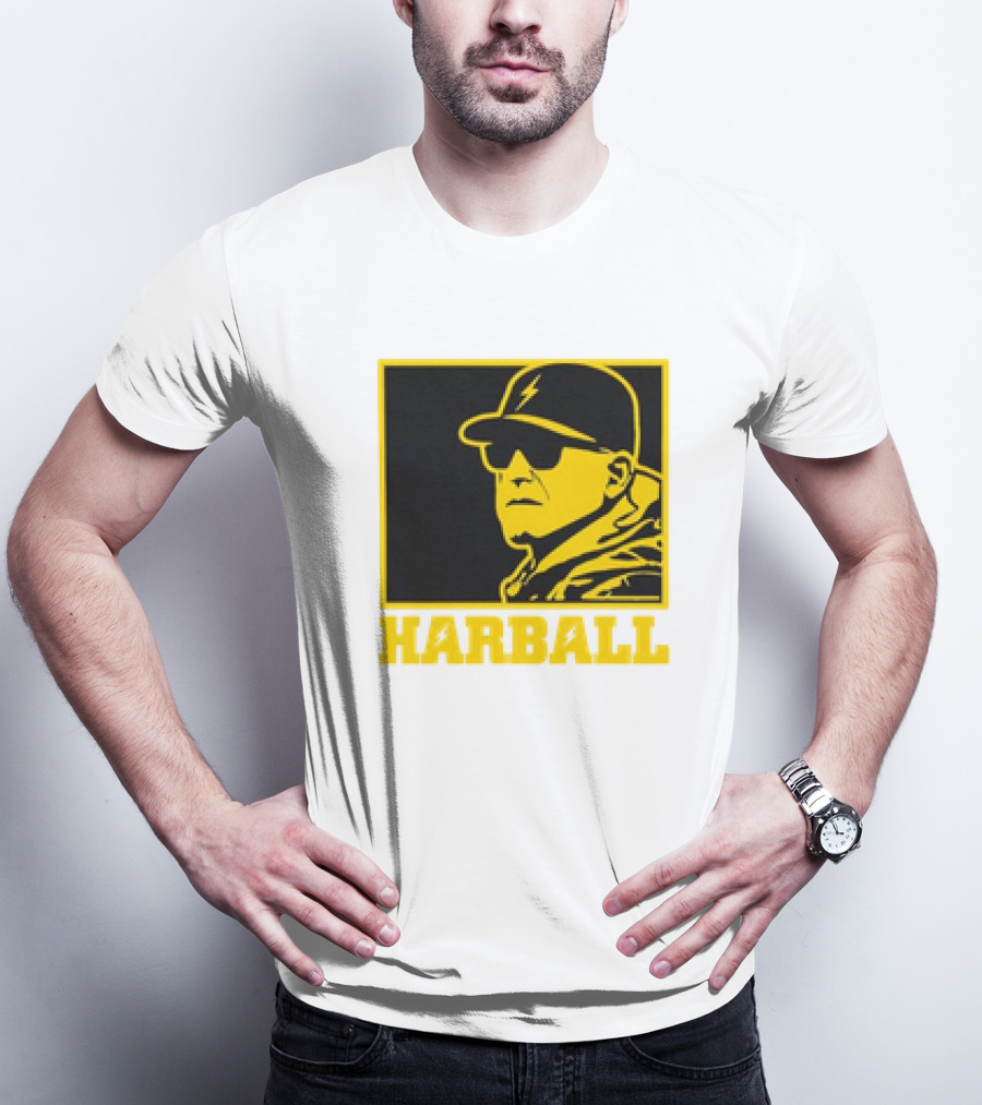 Los Angeles Chargers Harball Jim Harbaugh NFL Royal Iconic T-Shirt
