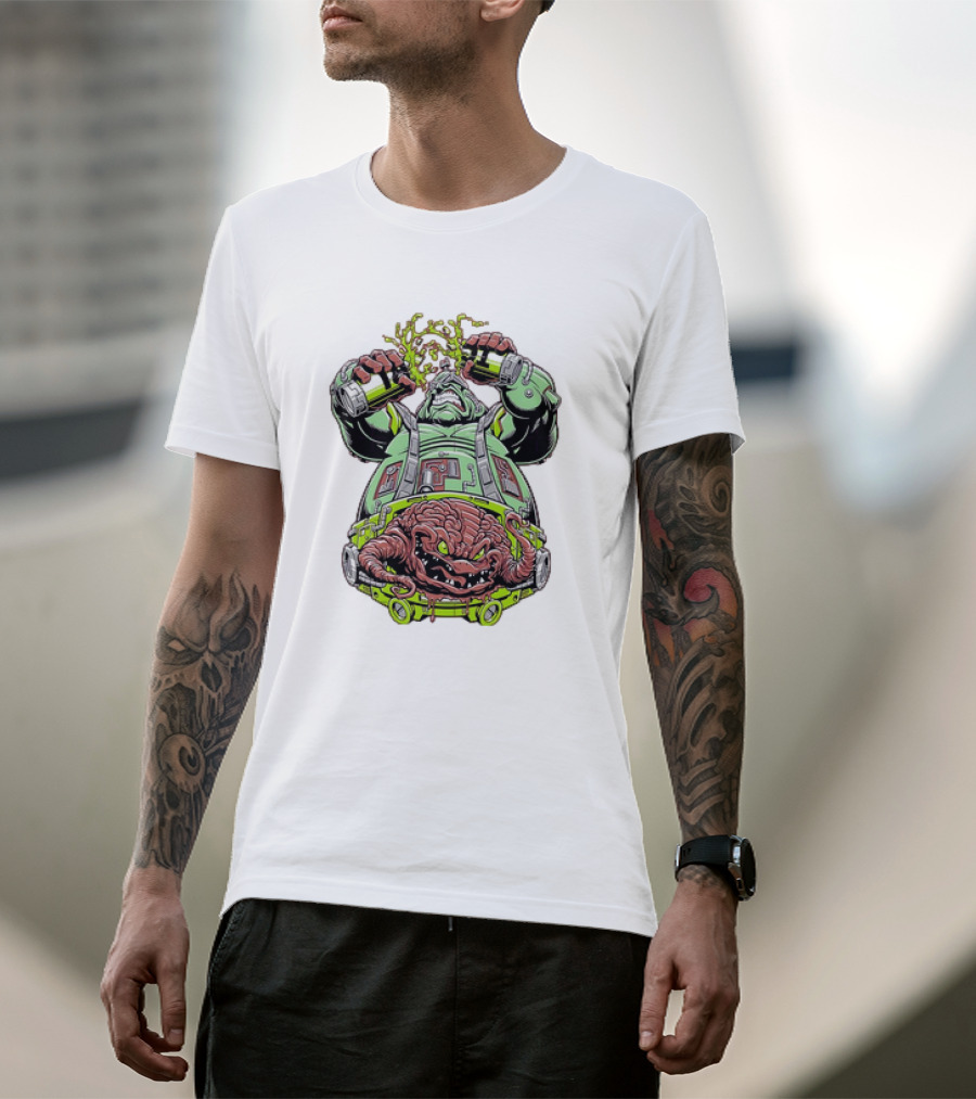 Krang Teenage Mutant Ninja Turtles Android Attack Comic T-Shirt