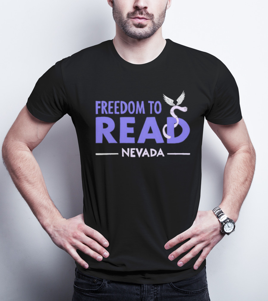 Freedom To Read Nevada Serpent With Wings T-Shirt