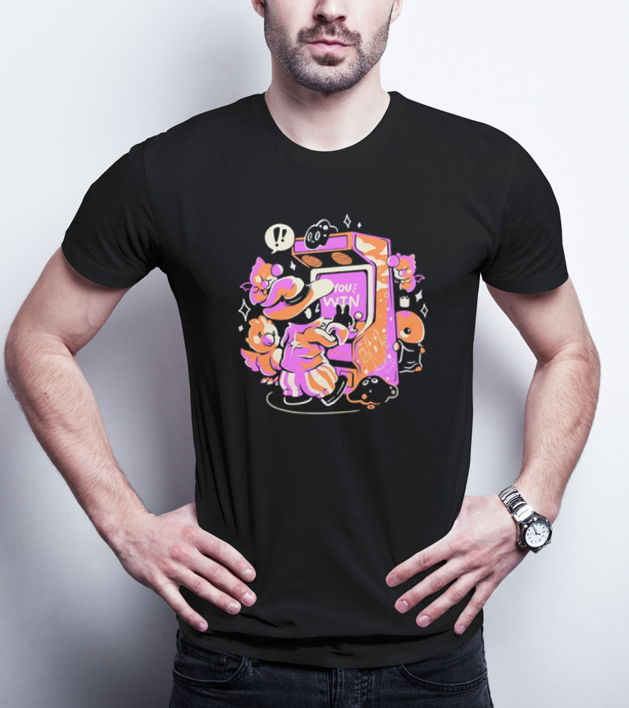 Magic Arcade Vivi And Friends You Win Retro Play T-Shirt