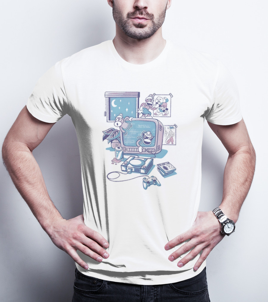 Ape Escape Carefree Days Retro Gaming Vibe Nights T-Shirt