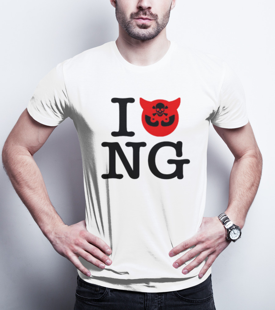 I Love NG Skull Emblem T-Shirt