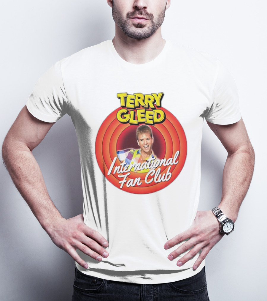 Terry Gleed International Fan Club Retro Style Badge T-Shirt