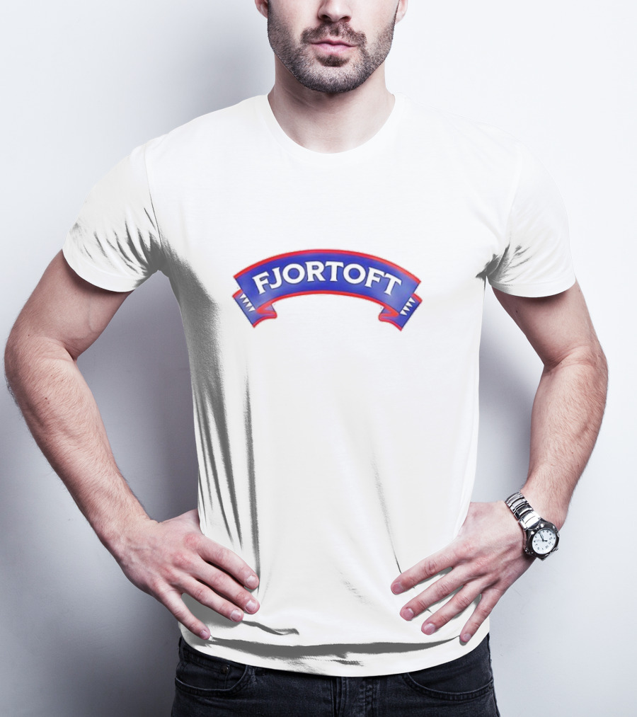 Fjortoft Icons Classic Blue Ribbon Banner T-Shirt