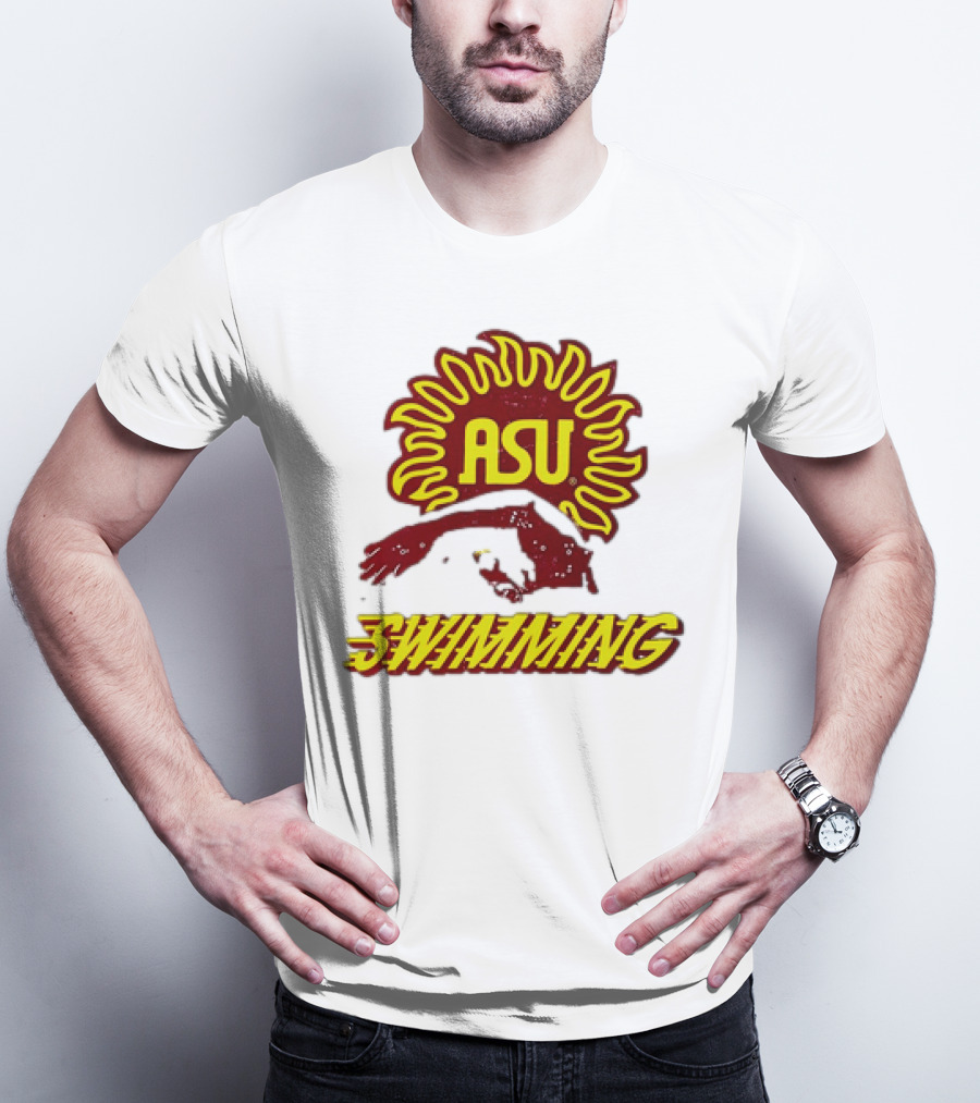 ASU Swimming Sun Devil Logo Dive Team T-Shirt