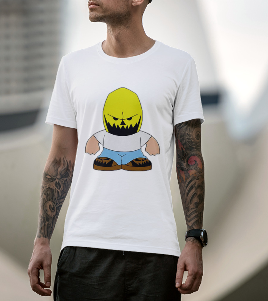 Dude Babbitt Revived Yellow Masked Cartoon Character T-Shirt
