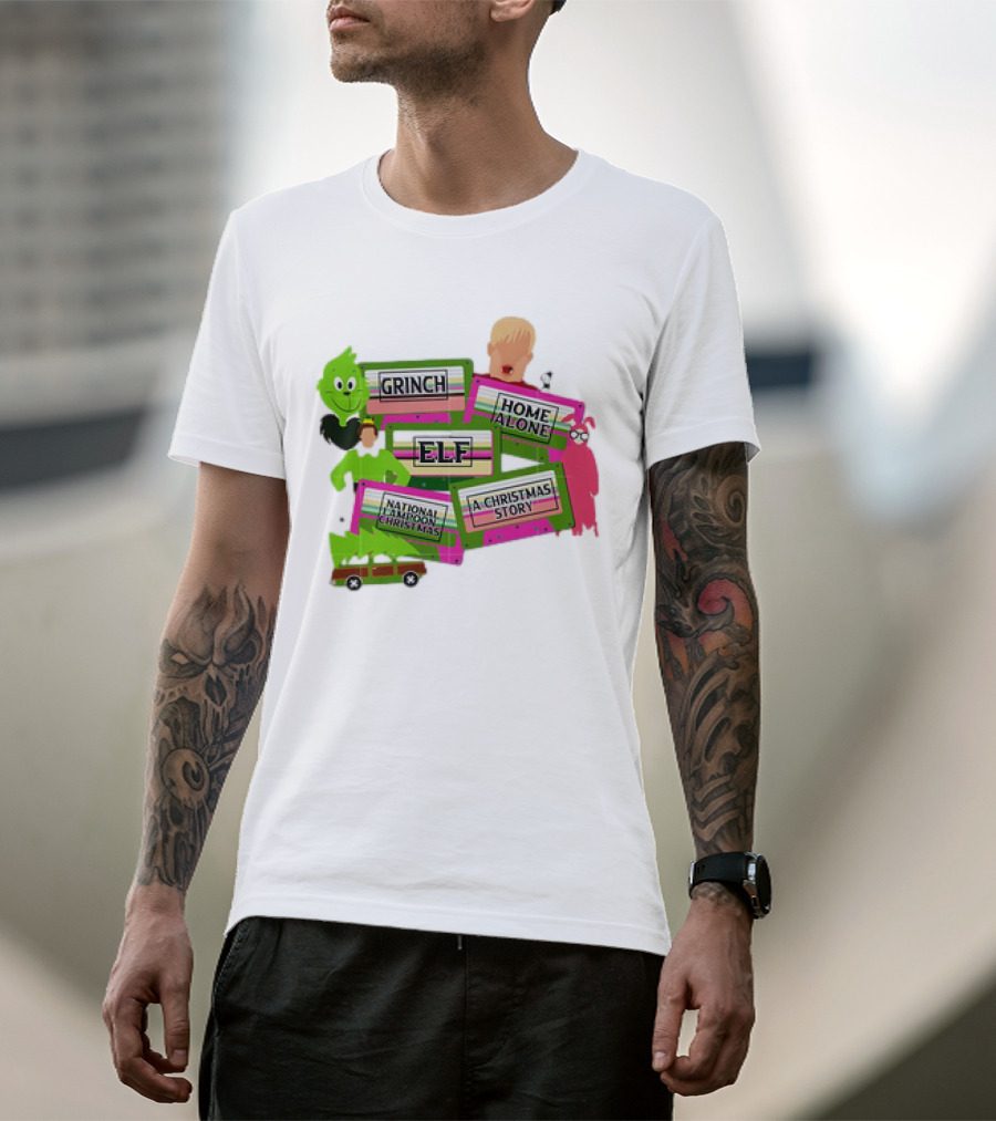 Grinch Home Alone Elf National Lampoon Christmas Story T-Shirt