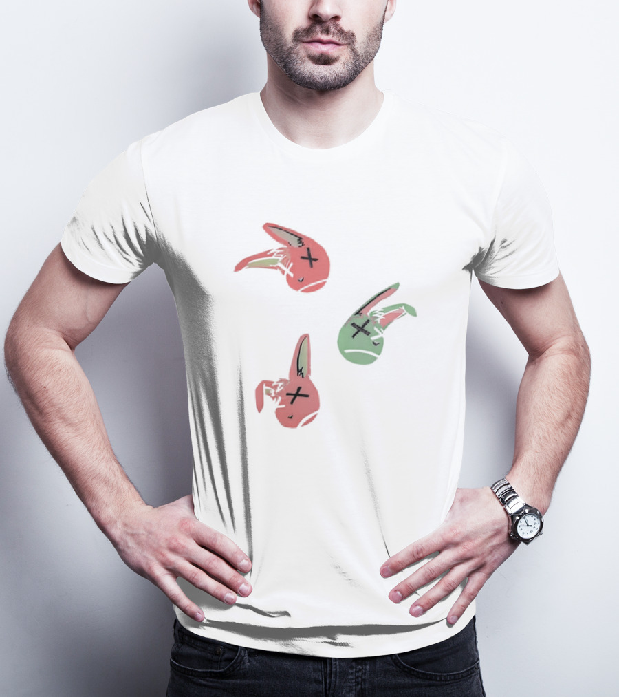 Lucky Rabbit Squad Duck Season Pastel Bunny Heads T-Shirt
