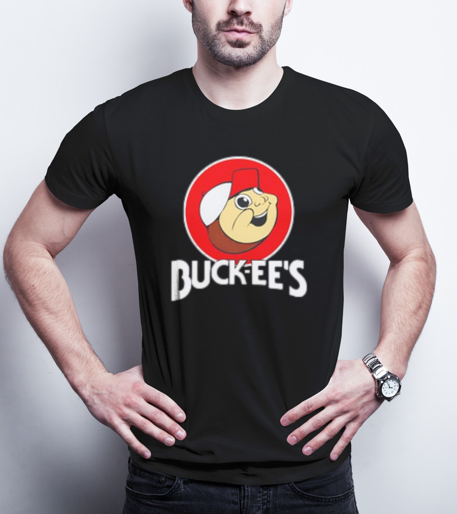 Buck-ee’s Cartoon Retro Logo Red Cap Circle T-Shirt