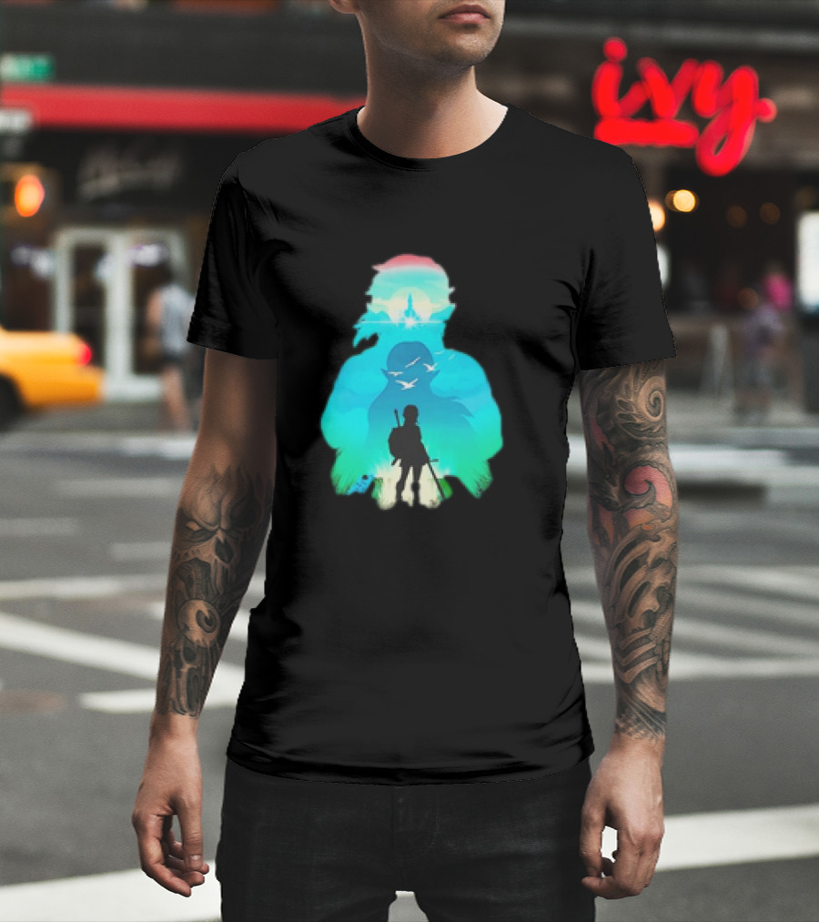 Hero Landscape Anime Adventure T-Shirt