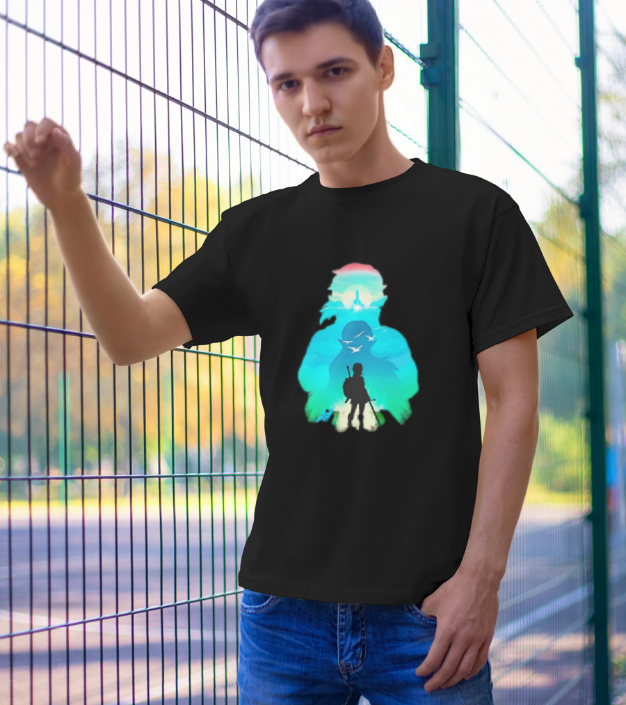 Hero Landscape Anime Adventure T-Shirt