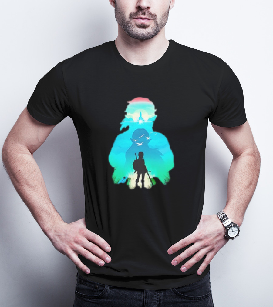 Hero Landscape Anime Adventure T-Shirt