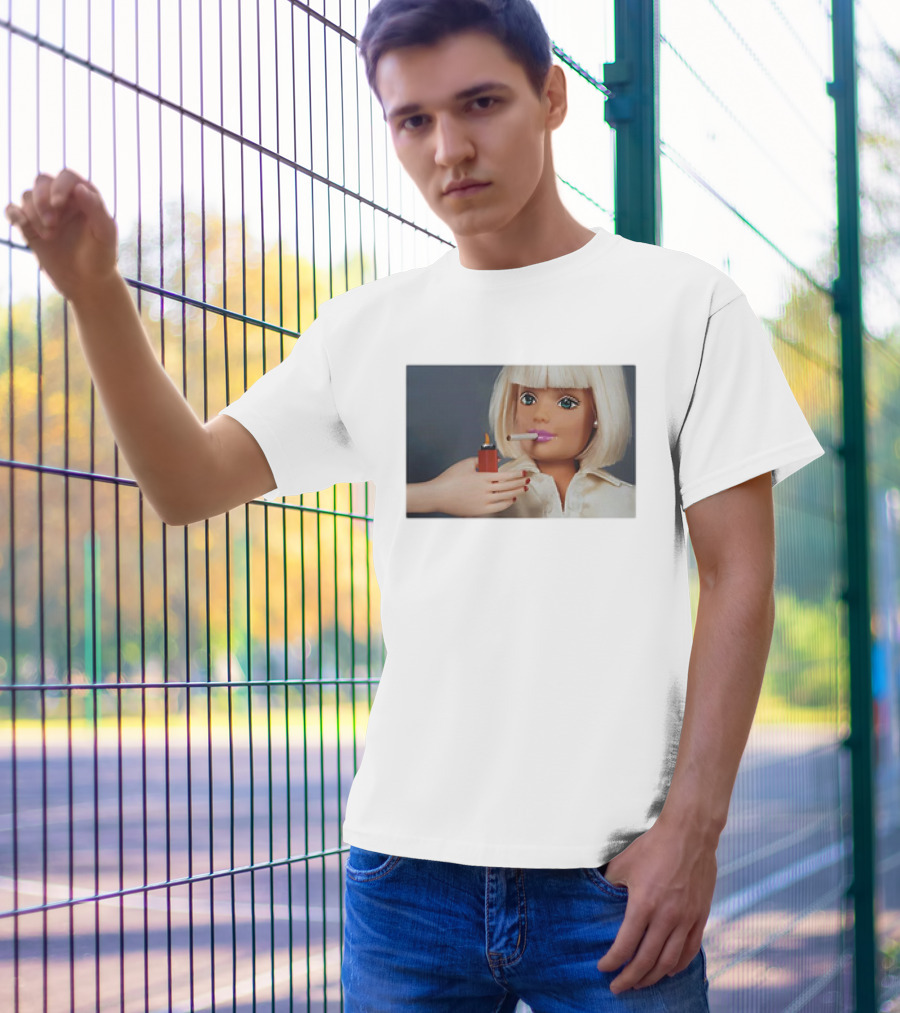 Barbie Smoking Cigarettes Doll With Lighter T-Shirt