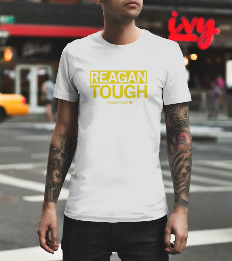 Reagan Wilson Reagan Tough Yellow Block Text T-Shirt