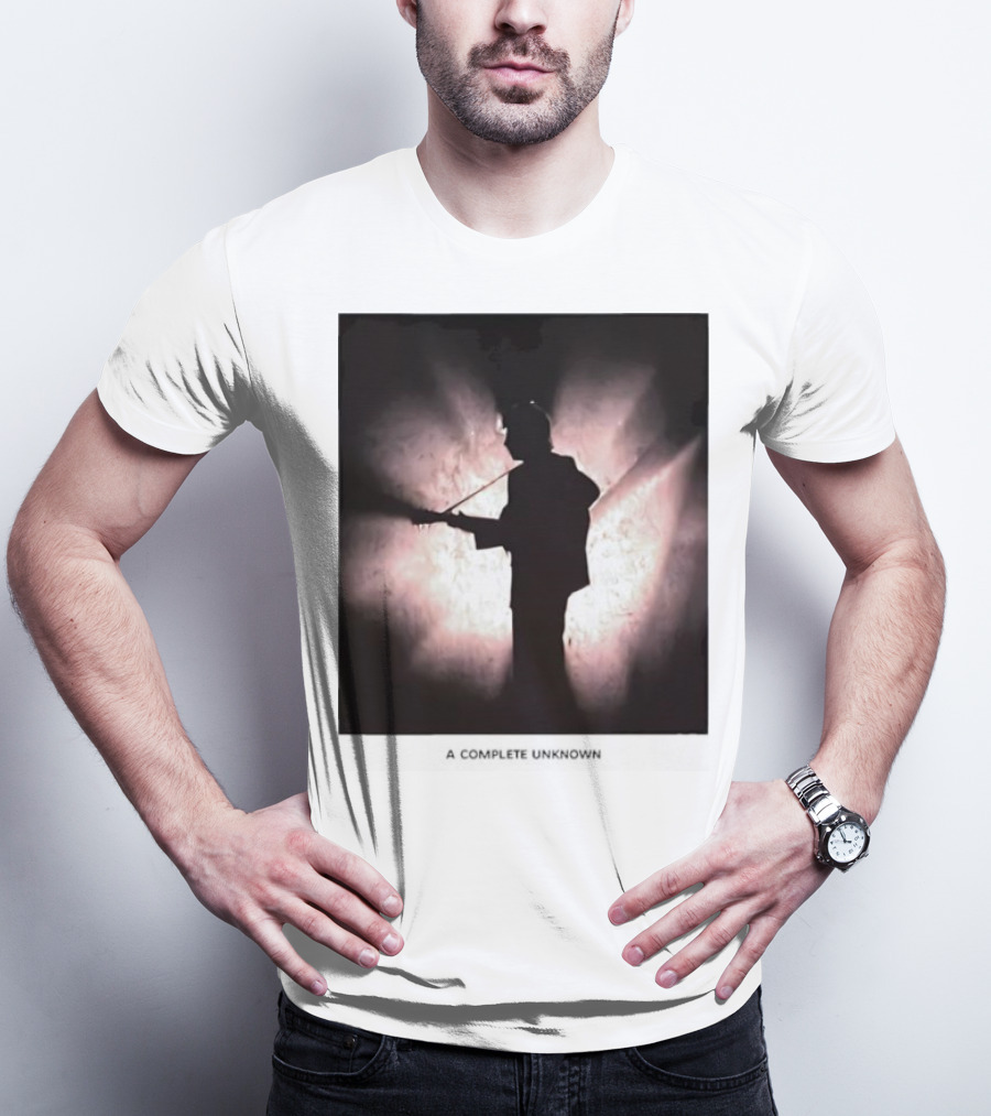 A Complete Unknown Retro Silhouette Illuminated Stage Presence T-Shirt