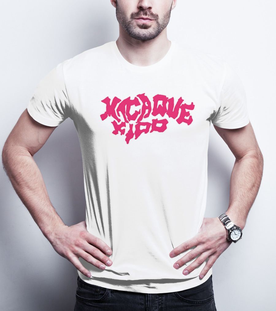 Macaque Kido Bold Pink Text T-Shirt