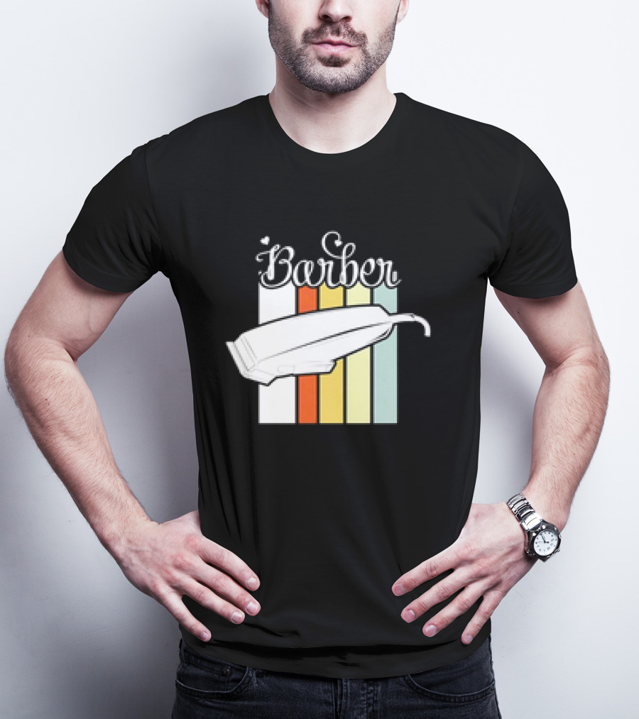 Barber Clippers Retro T-Shirt