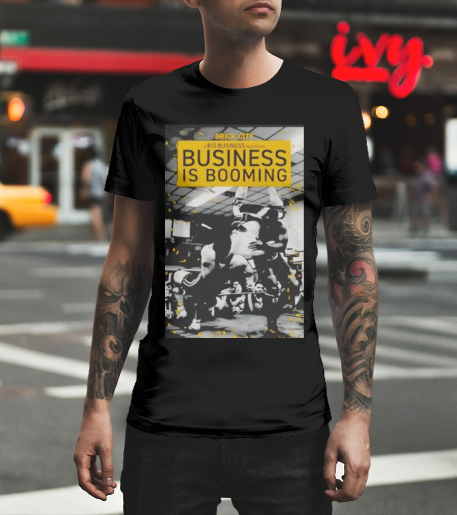 Brick City Business Is Booming Wrestling Action Scene T-Shirt