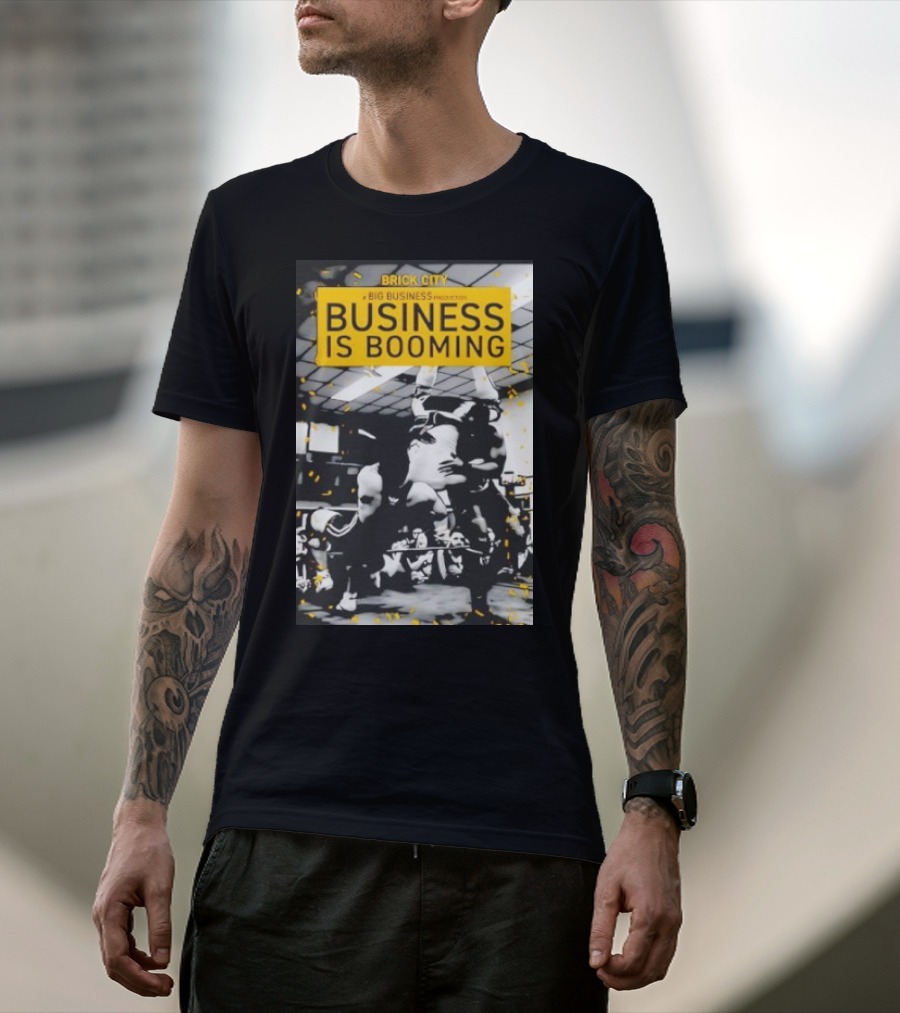 Brick City Business Is Booming Wrestling Action Scene T-Shirt