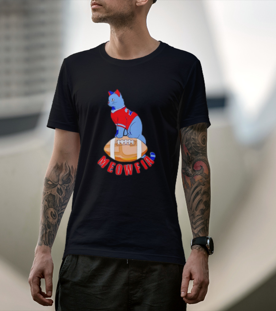 Buffalo Bills Meowfia Cat Football 24 Season T-Shirt