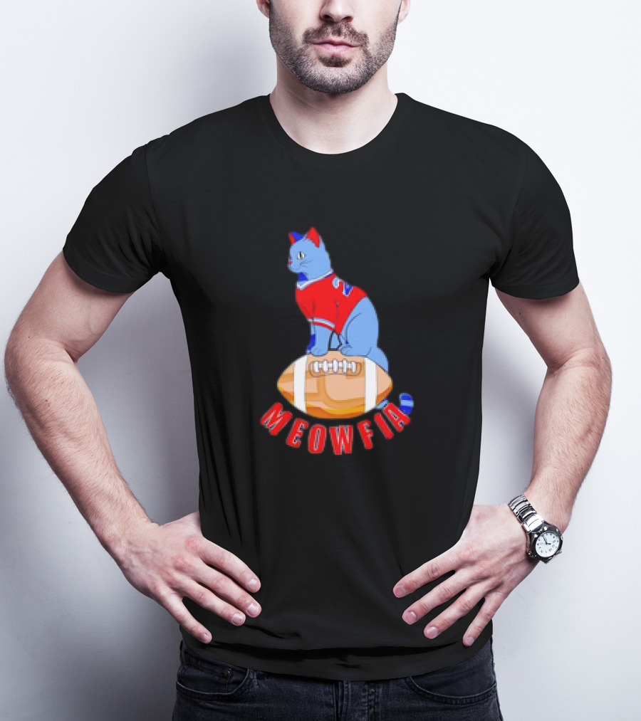 Buffalo Bills Meowfia Cat Football 24 Season T-Shirt