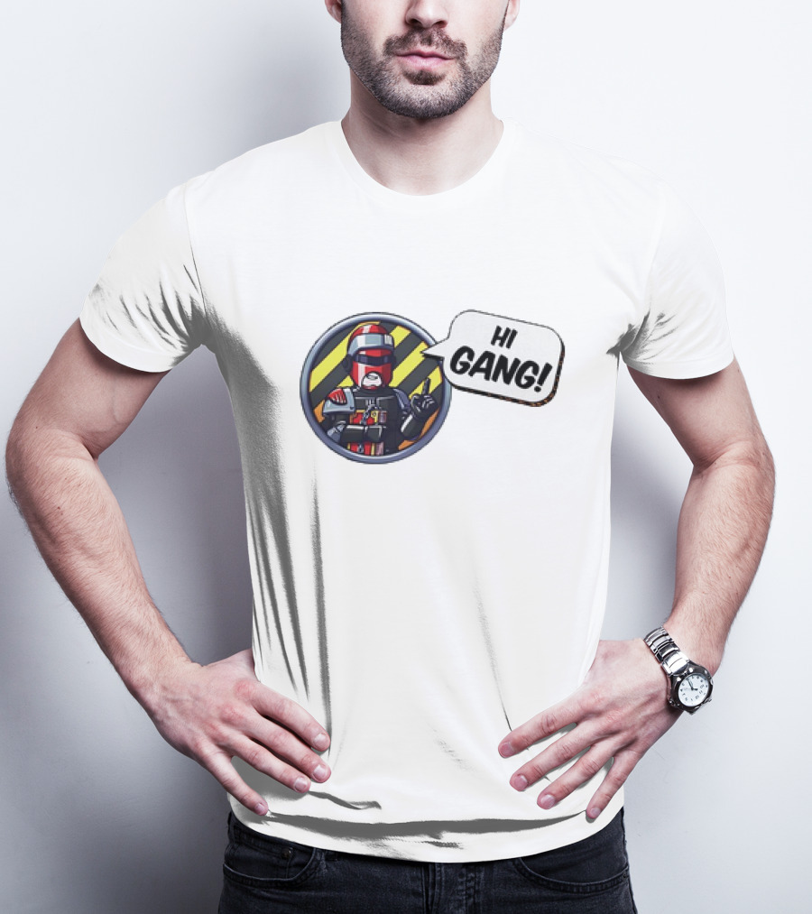 Arbitor Ian Hi Gang Iconic Armor Speech Bubble T-Shirt