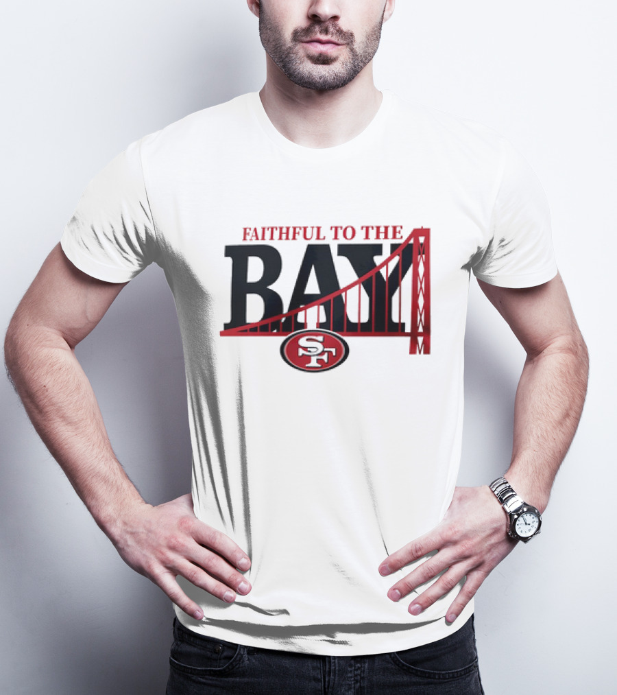 Faithful To The Bay San Francisco 49ers SF Logo Bridge T-Shirt