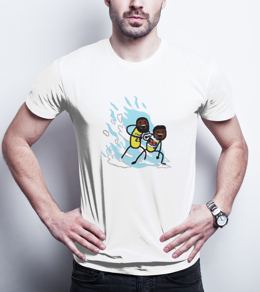 LeBron James Los Angeles Lakers Father Son Kamehameha Basketball Anime Fusion T-Shirt