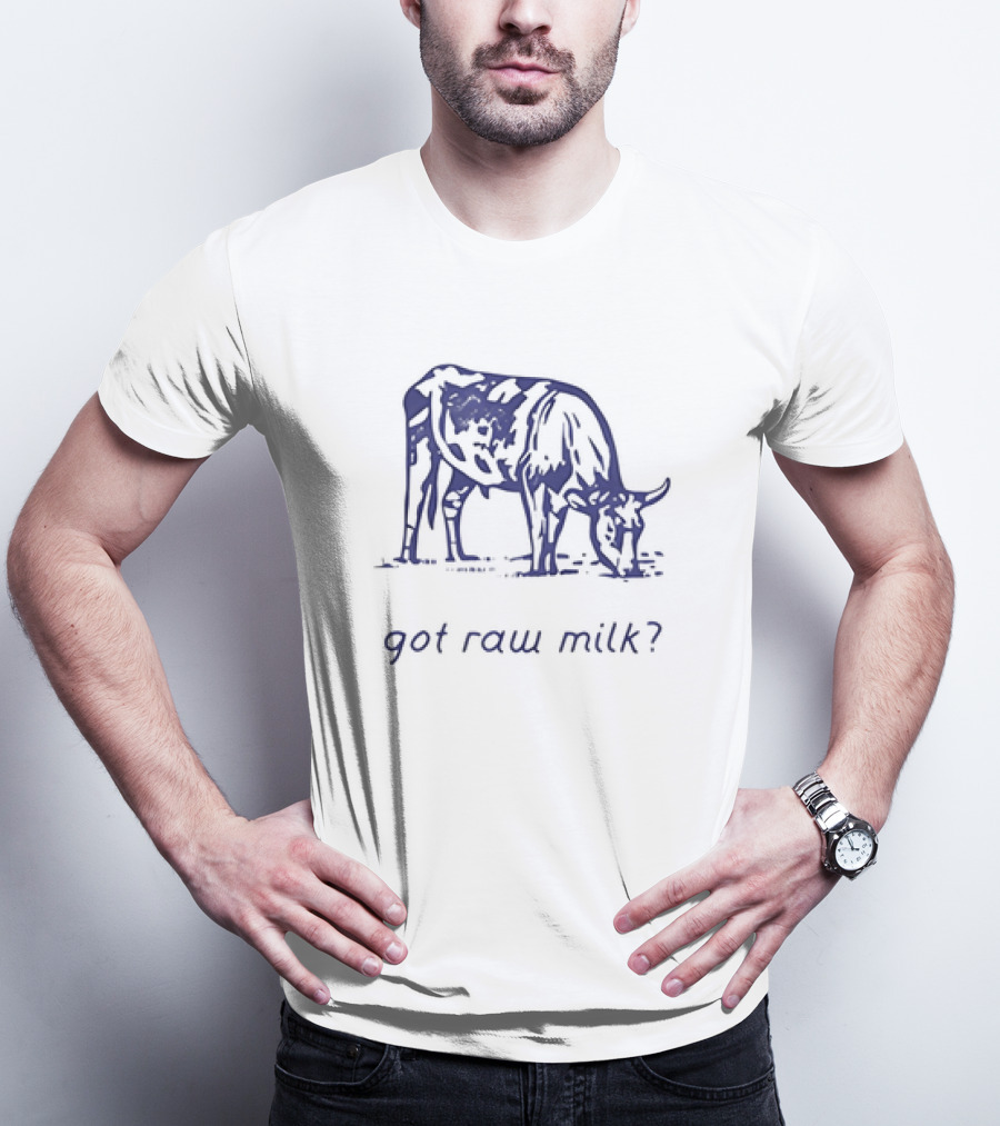 Got Raw Milk? Cow Illustration Turning Point USA T-Shirt