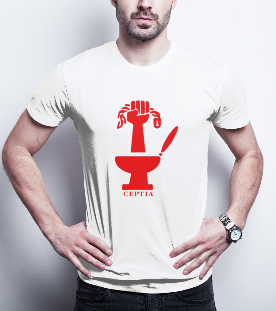 CEPTIA Committee To End Pay Toilets In America Red Fist And Toilet T-Shirt