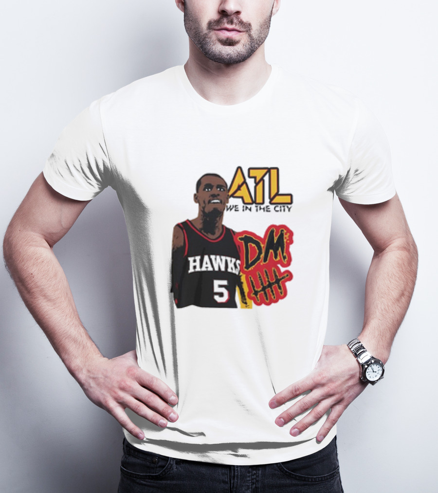 ATL DM5 We In The City Hawks Basketball T-Shirt