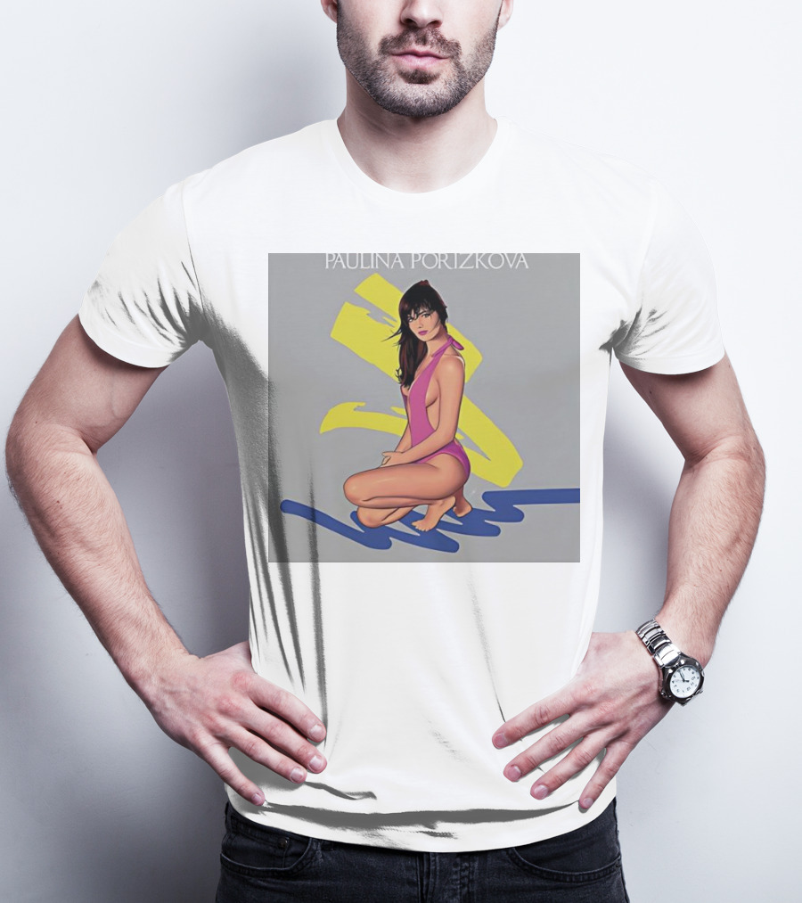 PAULINA PORIZKOVA CLASSIC Colorful Illustration On Gray Background T-Shirt