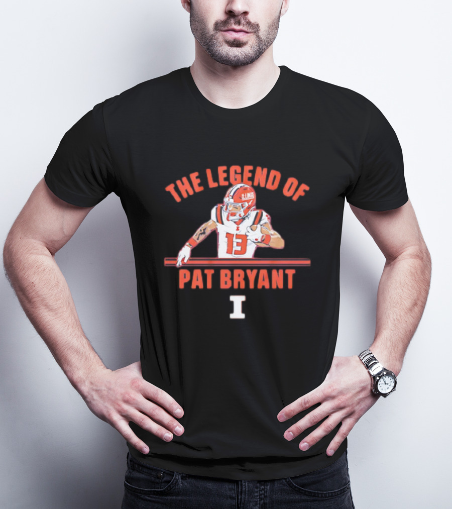 The Legend Of Pat Bryant Illinois No. 13 Football Player T-Shirt