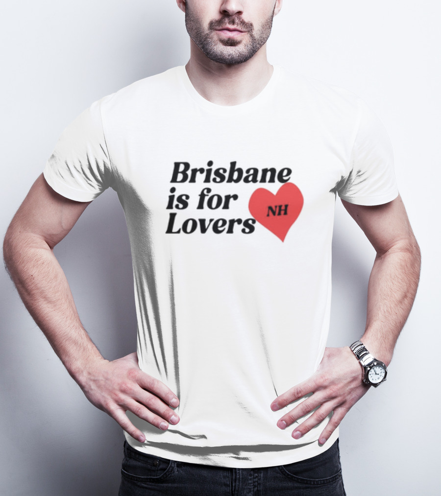 Brisbane Is For Lovers NH Heart Red T-Shirt