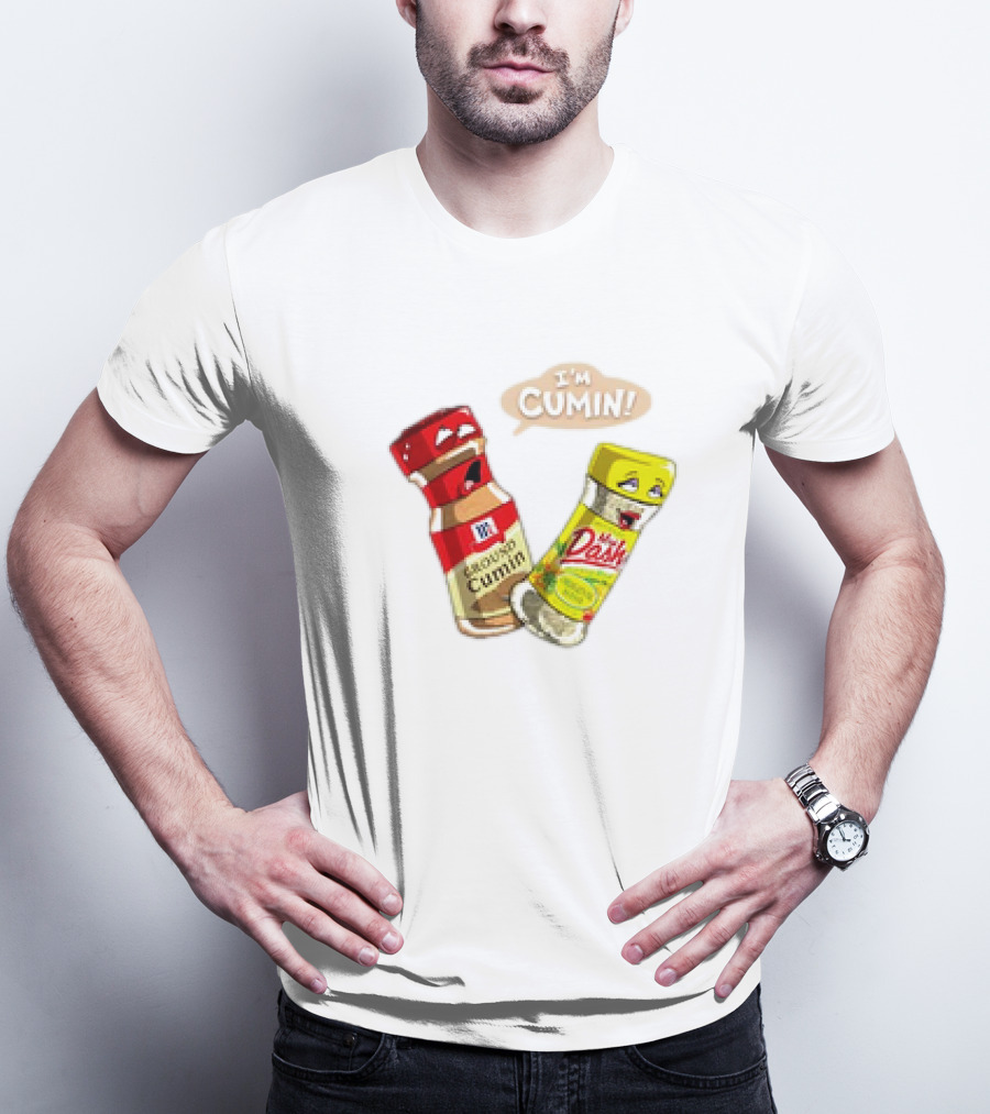 I'm Cumin Cartoon Meme Spice Bottles T-Shirt