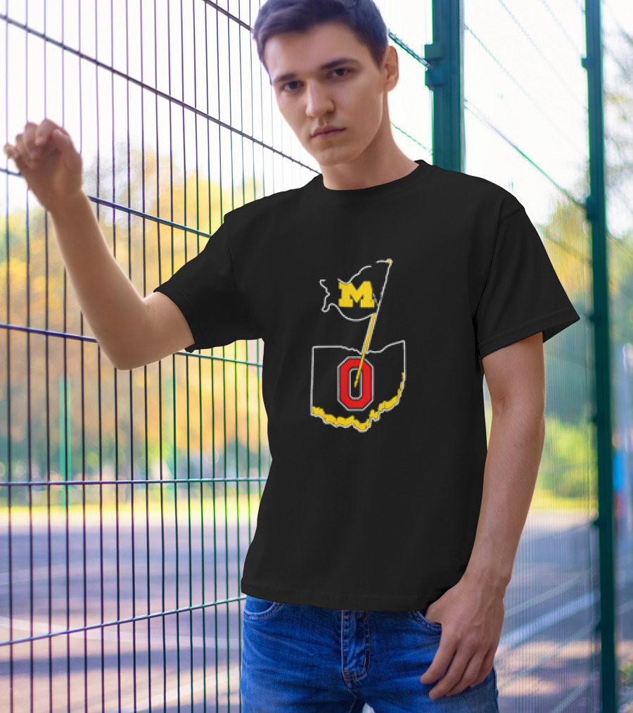 Michigan M Flag Ohio Map O Premium T-Shirt