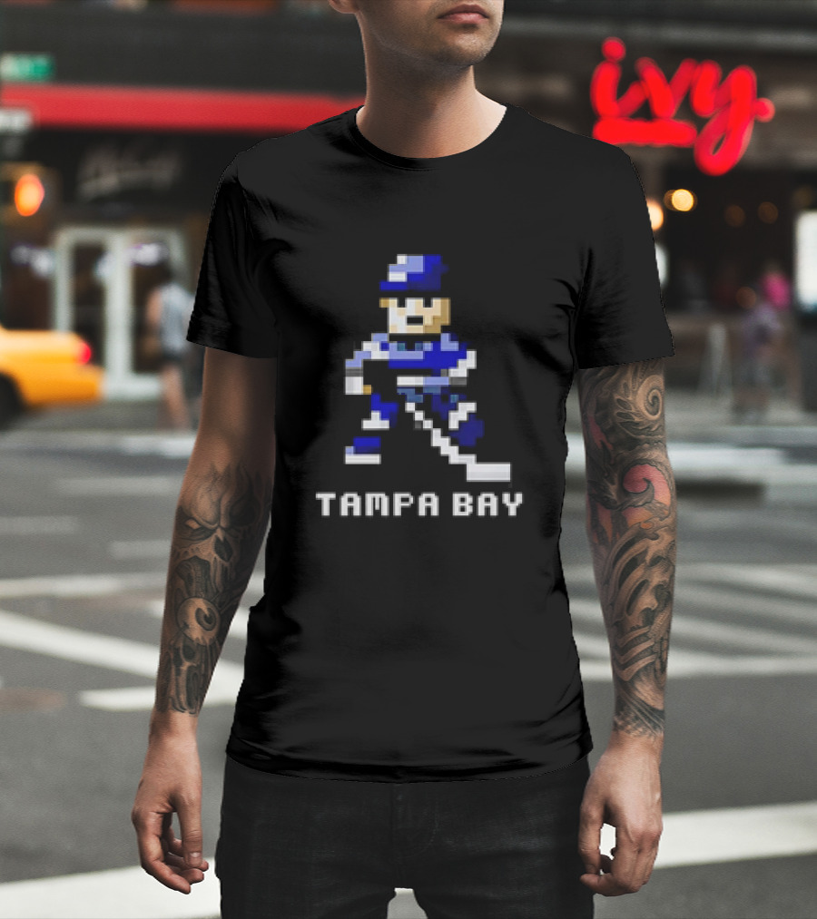Tampa Bay 8 Bit Hockey Player T-Shirt