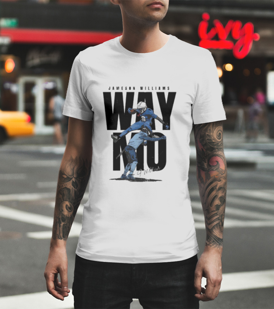 JAMESON WILLIAMS WAY NO HURDLE DETROIT LIONS VINTAGE T-Shirt